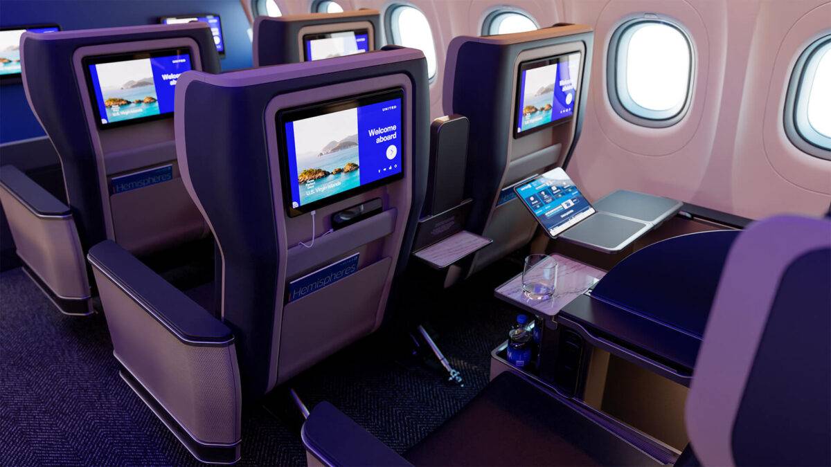 United Airlines reveals new A321neo cabin interiors - PriestmanGoode