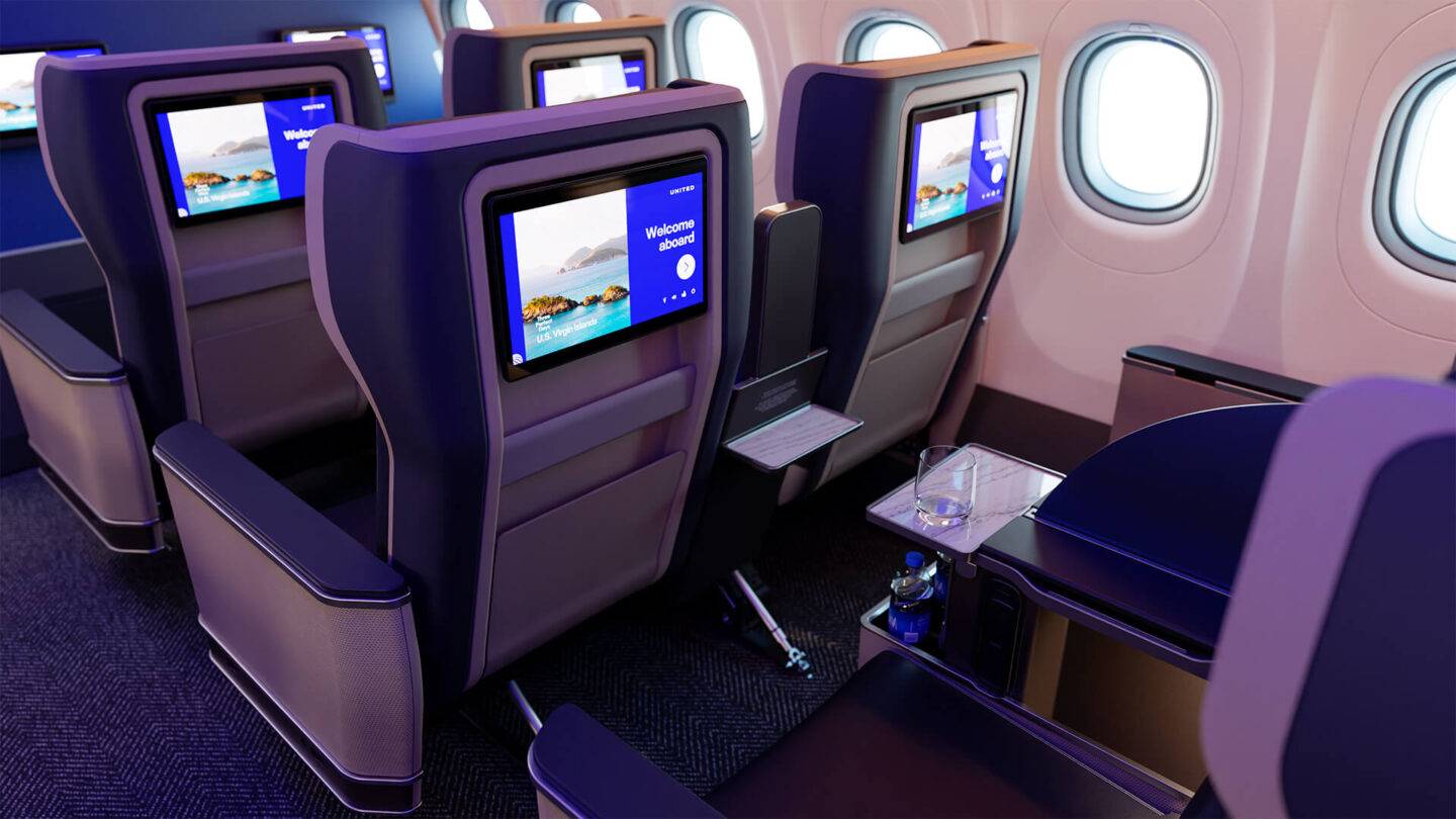 United Airlines reveals new A321neo cabin interiors - PriestmanGoode